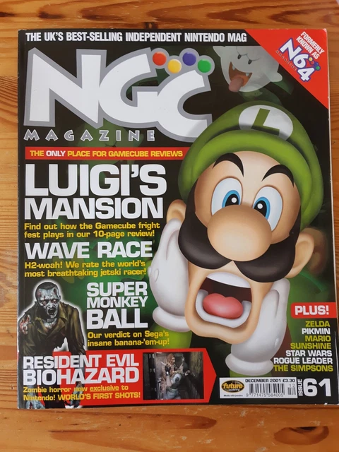 NGC MAGAZINE ISSUE 61 December 2001 Luigi's Mansion, Super Monkey Ball ...