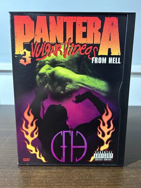 PANTERA 3 VULGAR Videos From Hell DVD (1999) Snap Case Dimebag Darrell ...