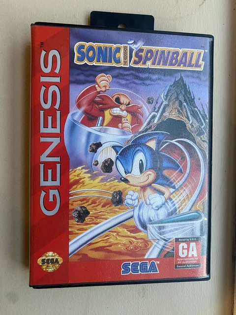 SONIC THE HEDGEHOG Spinball / Pinball SEGA Genesis Game Complete $25.00 ...