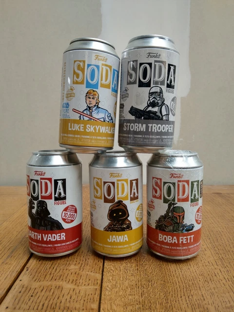 LOT DE 5 canettes figurines funko pop neuve edition limited vader storm ...