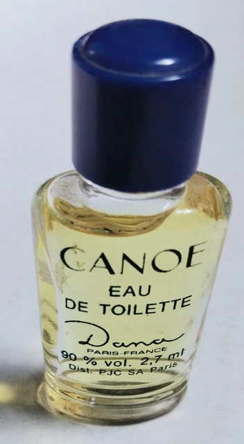 MINIATURE DE PARFUM ancienne " CANOE de Dana " pleine 2,7 ml edt bouchon bleu EUR 4,60 - PicClick FR