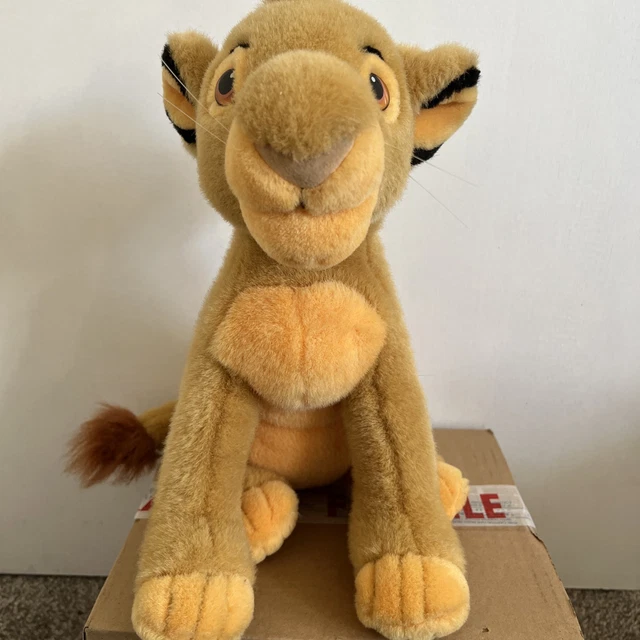 VINTAGE DISNEY STORE The Lion King Simba Cub Large 14" Plush Soft Toy ...