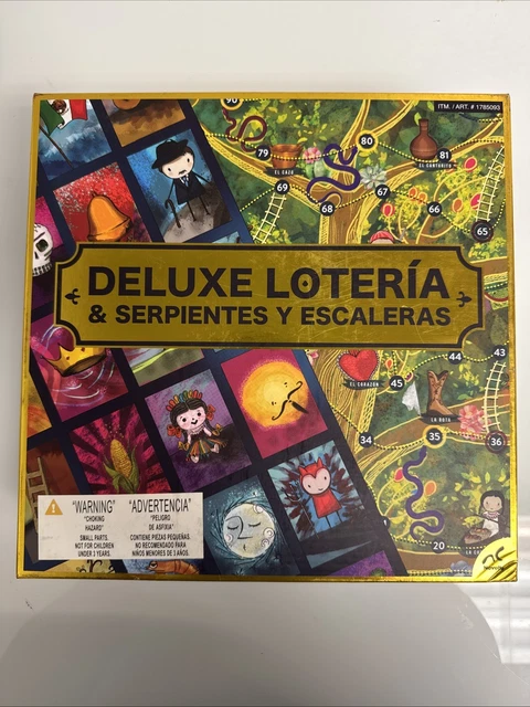 DELUXE LOTERIA & Serpientes Y Escaleras Traditional Mexican Board Full ...