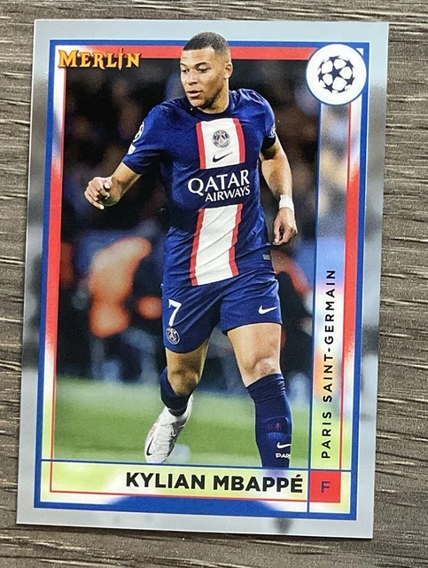 2022-23 TOPPS MERLIN Chrome UEFA Soccer Kylian Mbappé #105 PSG EUR 1,66 ...