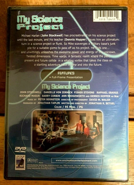 MY SCIENCE PROJECT DVD Dennis Hopper Anchor Bay Brand New Sealed RARE ...