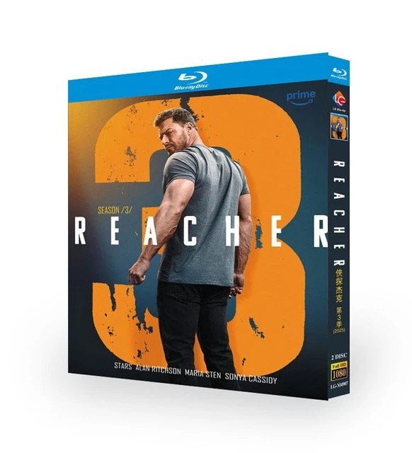 REACHER SEASON 3 (2025) BD TV Series Film 2-Discs 1080P All Region Free ...