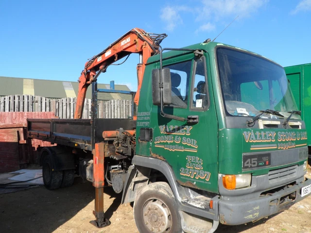 LEYLAND DAF FA 45 150 Atlas Hiab Crane Tipper Truck Ideal Export £2,975 ...