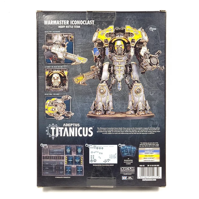 ADEPTUS TITANICUS WARMASTER Iconoclast Heavy Battle Titan Miniature ...