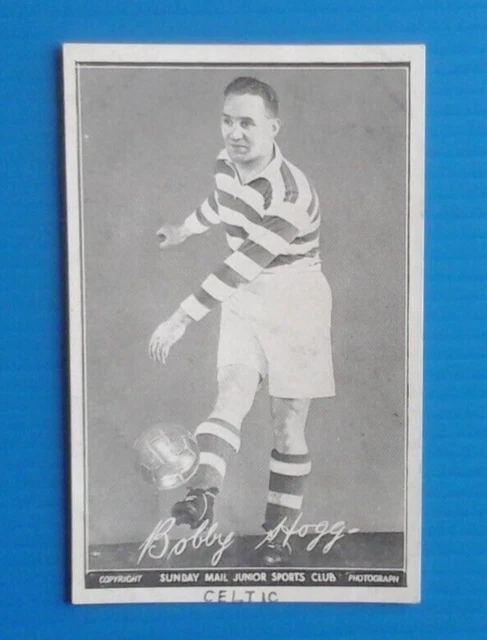 SUNDAY MAIL - 'Junior Sports Club Footballers (B&W)' Bobby Hogg (Celtic ...