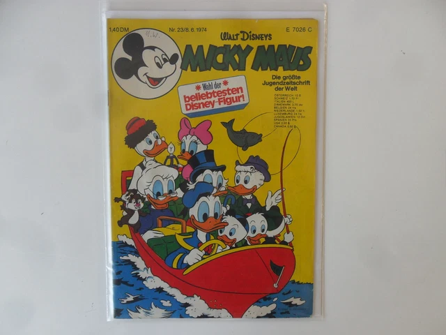 WALT DISNEY - Mickey Mouse - #23 1974 - Condition: 2 with supplemental ...