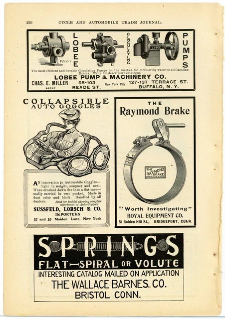 1904 LOBEE PUMP & Machinery Co. Ad: Terrace St. Buffalo, New York $30. ...