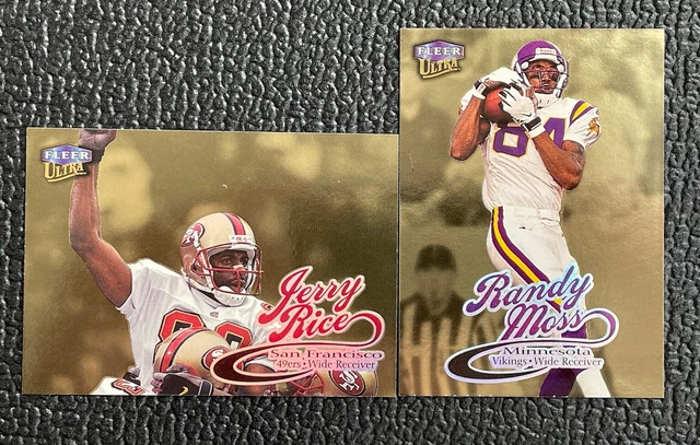 🔥RANDY MOSS JERRY Rice 1999 Fleer Ultra Gold Medallion!🔥49Ers Vikings ...