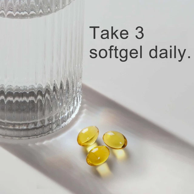 OMEGA 3 FISH Oil Softgels - with EPA, DHA - 3x Strength, Immune Joint ...