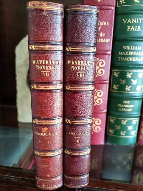 1829_WAVERLY_ROB ROY, 2 vol._Sir Walter Scott_Édition Cadell_Très bon ...