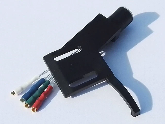 LITZ SILVER WIRED Headshell To Fit JVC QL-A200 Turntable Record Player ...