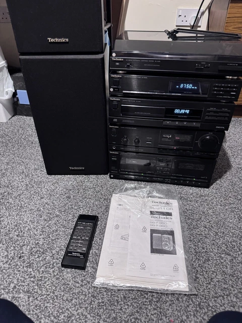 TECHNICS SU-X930 HIFI Separates SB-CS50 Speakers With Instructions And ...