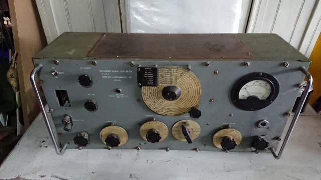 VINTAGE WW2/COLD WAR Marconi Instruments Ltd Fm/Am Signal Generator Tf ...