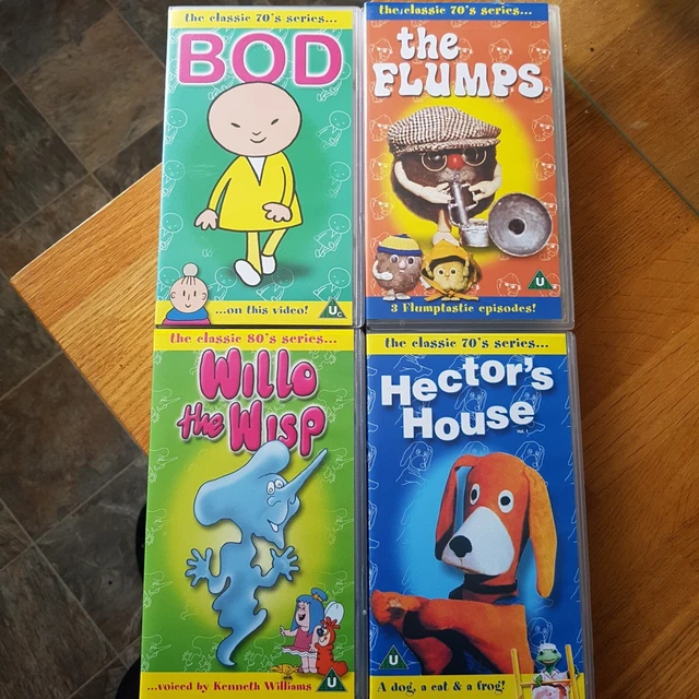 BOD, WILLO THE Wisp, Flumps, Hector's House VHS Retro Childrens Classic ...