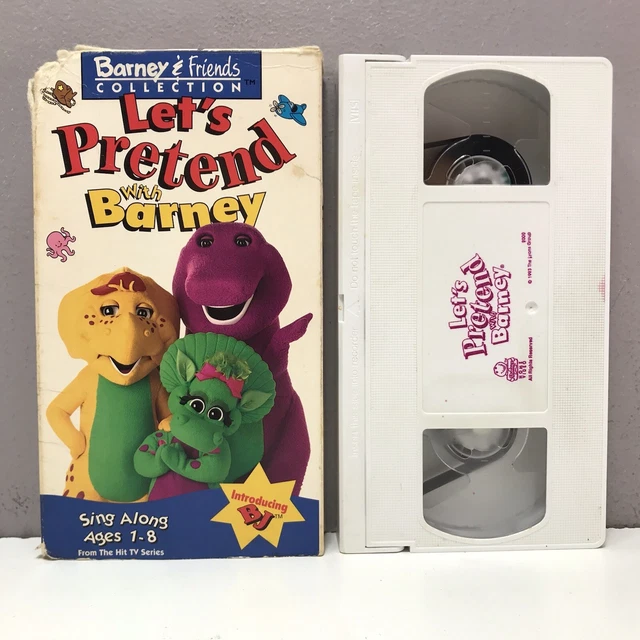 BARNEY & FRIENDS Let’s Pretend With VHS Video RARE! Lyons Sing Along ...