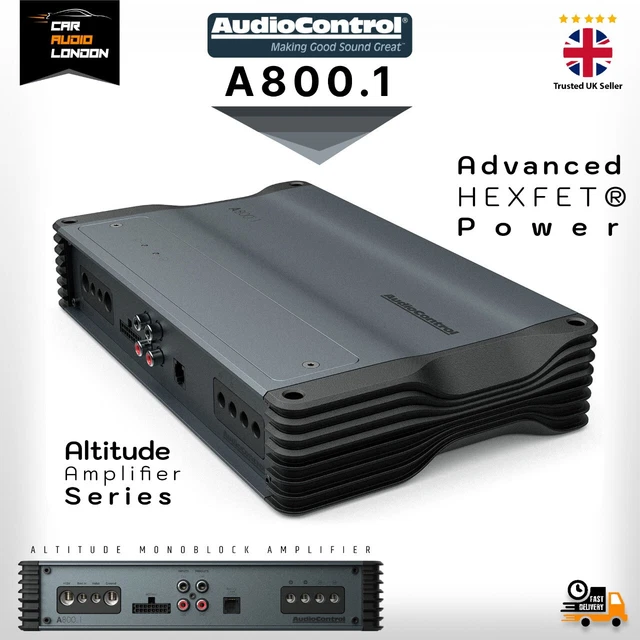 AUDIOCONTROL A800.1 MONOBLOCK Car Amplifier - 800W RMS, High ...