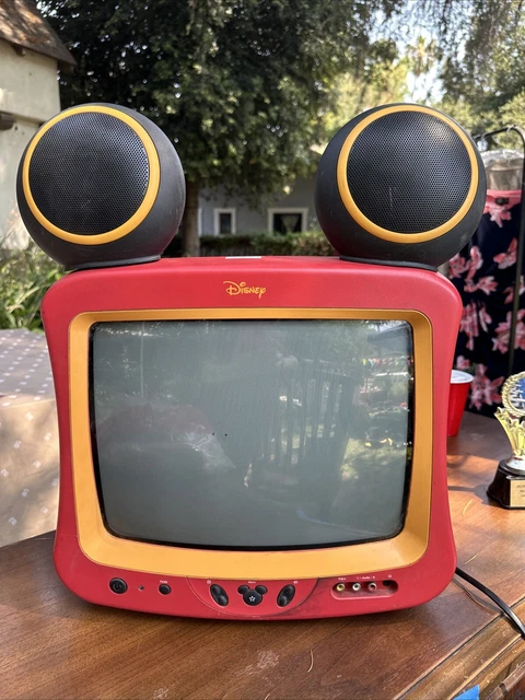 DISNEY 13.5& DT1350-C Classic Mickey Mouse Color TV Ear Speakers No ...