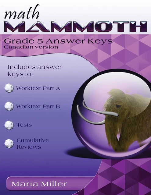 MILLER MARIA MATH Mammoth Grd 5 Answ Keys C BOOK NEUF EUR 25,63 ...