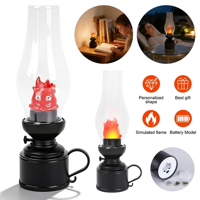 STUDIO GHIBLI HOWL'S Moving Castle Calcifer Night Light Desktop Lamp ...