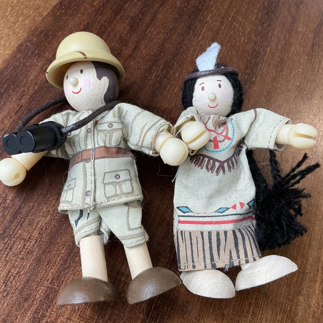 2X FIGURES PEOPLE from Le Toy Van Used Good Condition Explorer & Native ...