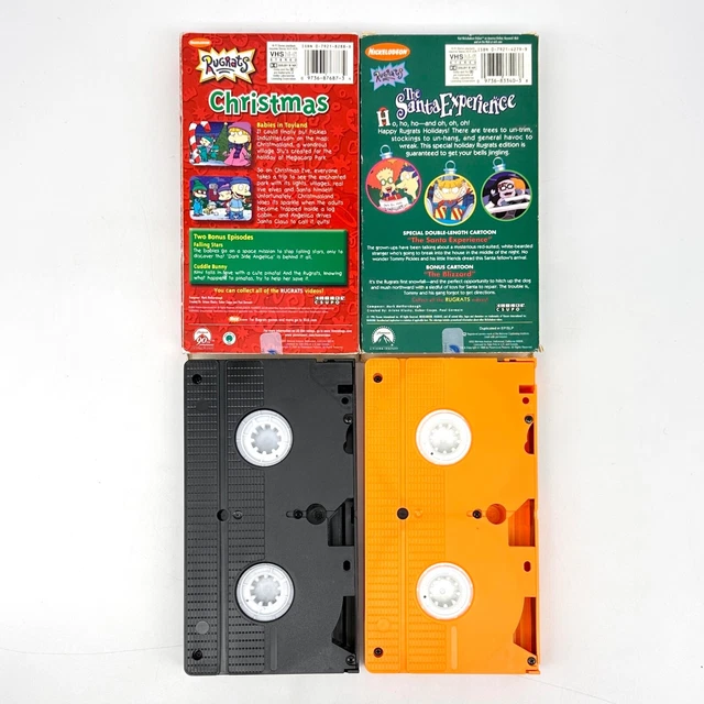 RUGRATS - CHRISTMAS VHS - Lot Of 2 - Santa Experience Nickelodeon ...