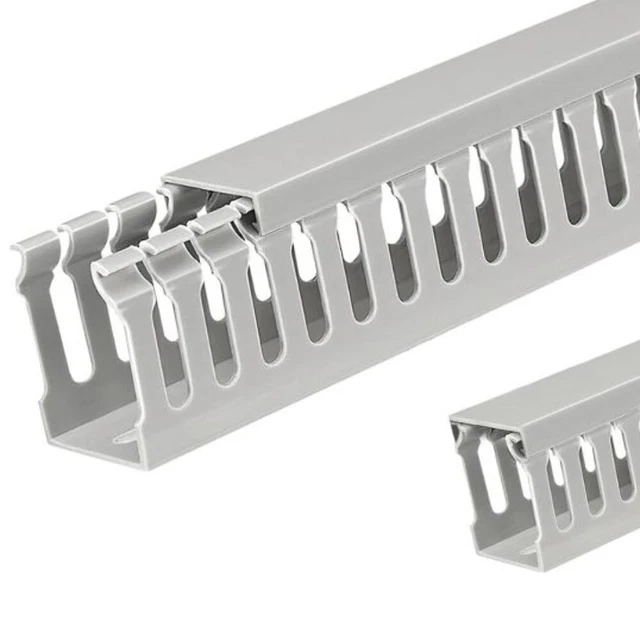 IPD SLOTTED DUCT & LID Open Slot W25mm D60mm L2m PVC Grey $30.95 ...