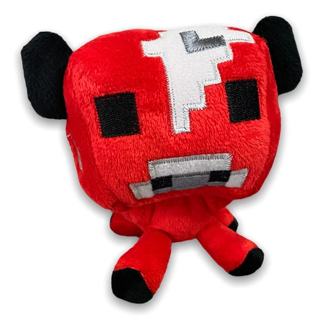 MINECRAFT MUSHROOM RED Cow Bull Stuffed Animal Plush 5” Mojang 2014 £12 ...