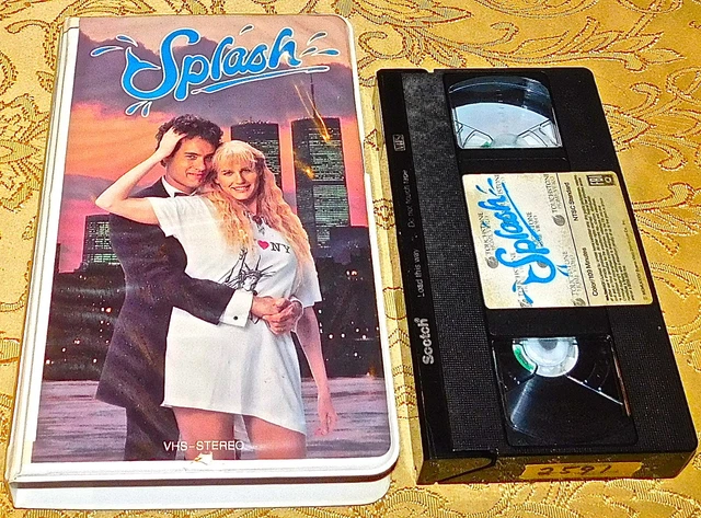 SPLASH (1984) SUPER RARE CLAMSHELL RELEASE VHS MOVIE TAPE DARYL HANNAH ...