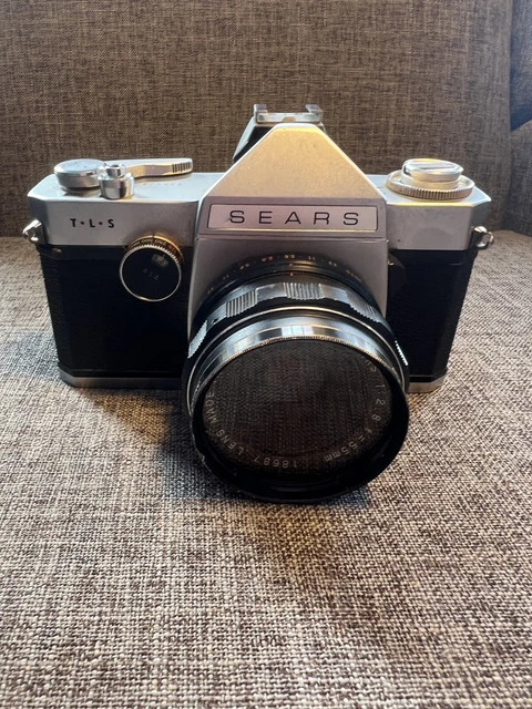 VINTAGE SEARS TLS 35mm Camera W Auto Sears 55mm 1:1.4 lens Nice Shape ...