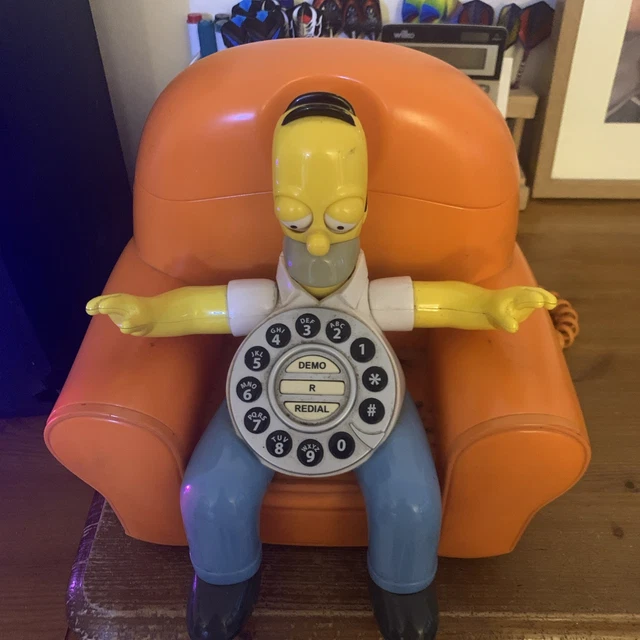 2004 THE SIMPSONS “At Home” Homer Simpson Animated Landline Telephone ...