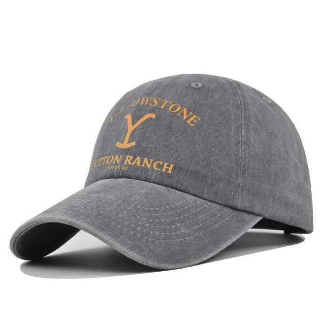 YELLOWSTONE DUTTON RANCH Baseball Cap Washed Snapback Hat Vintage ...