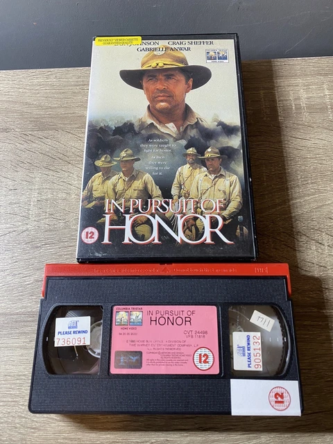COLUMBIA TRISTAR IN Pursuit Of Honor Big Box Ex Rental (12, 1995) VHS ...