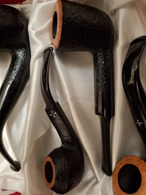 BEAUTIFUL SAMPLE SET of 6 Barling sandblast pipes with 9mm filter stem ...