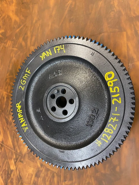 YANMAR 2GMF FLYWHEEL with Ring Gear 128271-21590 Used / Good Condition ...