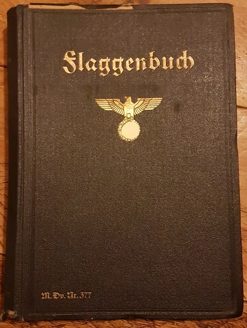 ORIGINAL 1939 FLAGGENBUCH with supplement - extremely rare WW2 German ...