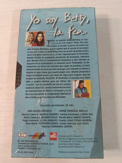 YO SOY BETTY La Fea Vol 9 TV Miniseries 2002 VHS PAL Spanish New $58.96 ...