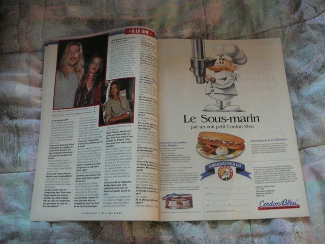 MAG DES STARS April 7 1995 Brad Pitt Jodie Foster Pamela Anderson David ...