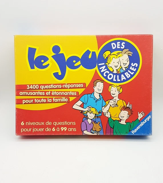 JEU DES INCOLLABLES Jeu de société Ravensburger 3400 questions réponses Complet EUR 14,99 ...