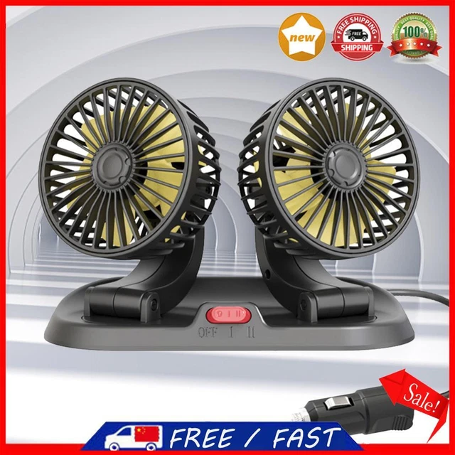5/12/24V AIR CIRCULATOR Fan Dual Head Cooling Fan Car Accessories (12 V ...