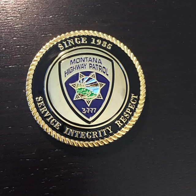 MONTANA HIGHWAY PATROL State Police Trooper Challenge Coin EUR 23,20 ...