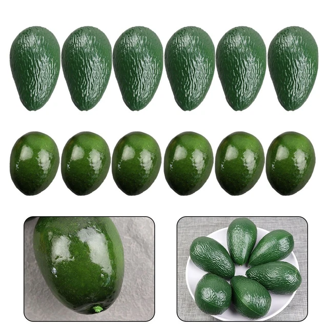 REALISTIC FAKE AVOCADO Lifelike Simulation Plastics for Kitchen and ...