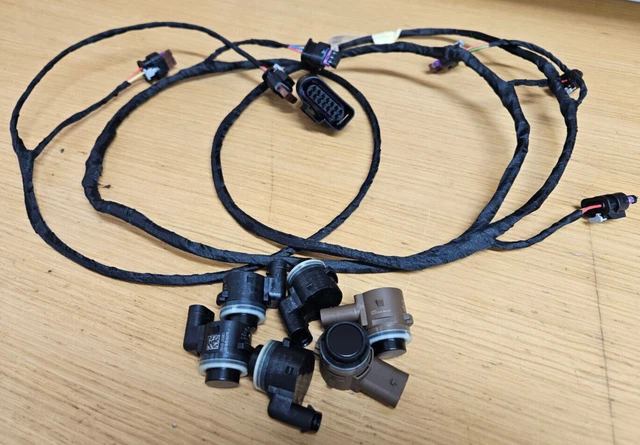 VW TIGUAN MK2 Parking Sensor Wiring Loom FRONT + 6 Sensors Tiguan R ...
