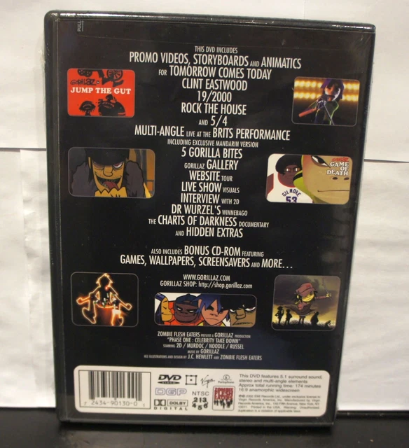 GORILLAZ PHASE ONE Celebrity Take Down DVD - Sealed EUR 11,73 - PicClick IT