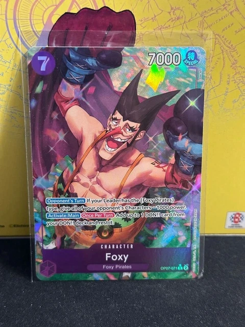 ONE PIECE CARD Game Foxy OP07-071 V.2 AA Alternate Art English Near ...