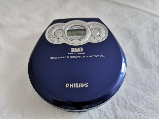 PHILIPS EXP2301/00 DISCMAN Tragbarer MP3 CD-R/RW CD Player MP3 Blau ...