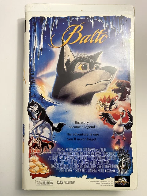 BALTO (VHS, 1996, MCA Universal) Amblin Entertainment, Clam Shell $4.99 ...